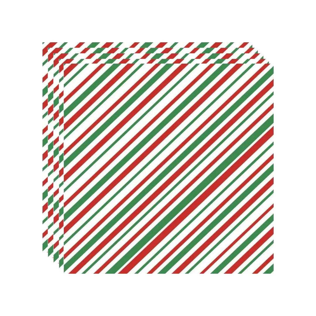 Striped Christmas Wax Paper - 10 Sheets – Sugarcrate Baking Supplies